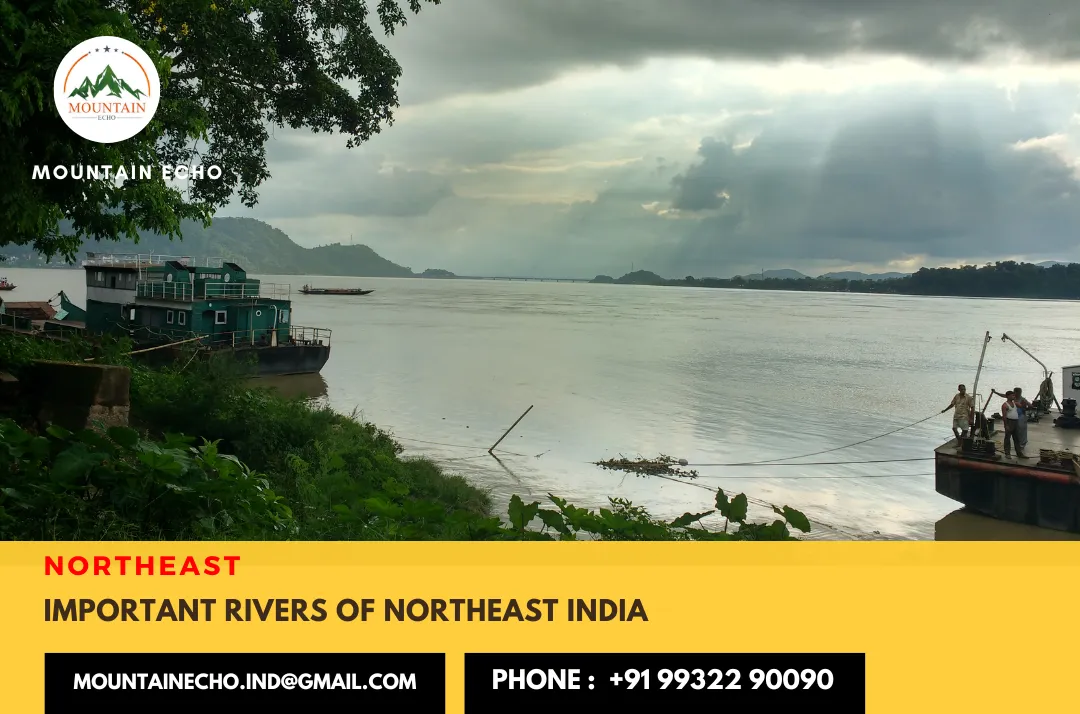 Important rivers of Northeast India