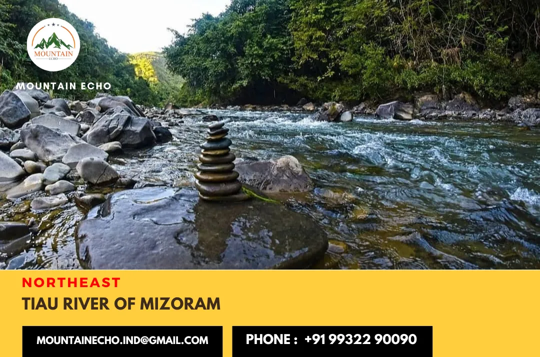 Tiau River: The international river border between India and Myanmar